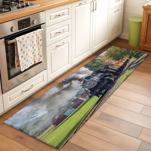 2'x6' Rug Runners for Hallways Kitchen, Train Railway Non Slip Entryway ...