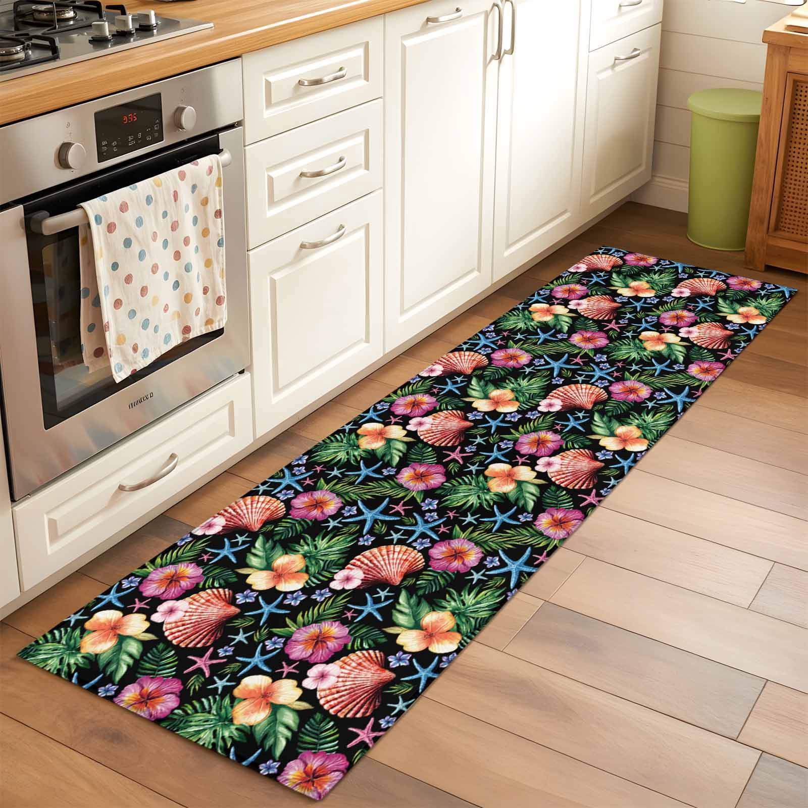 2'x6' Rug Runners for Hallways Kitchen, Tropical Plants Non Slip ...
