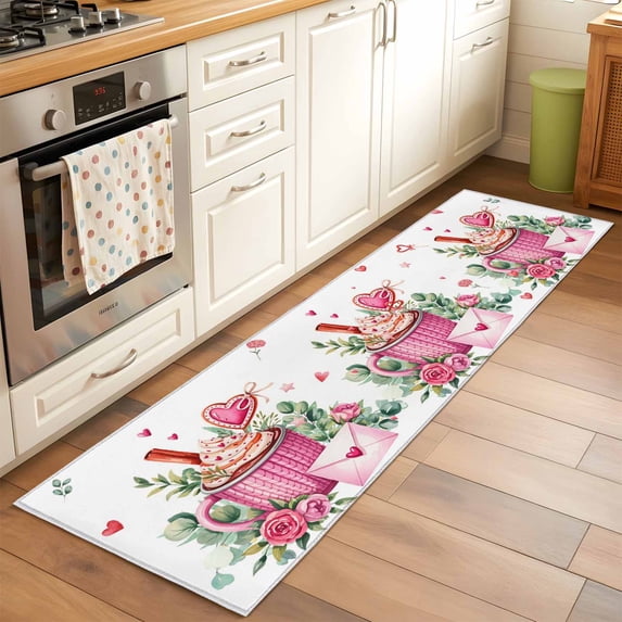 2'x6' Rug Runners for Hallways Kitchen, Valentine's Day Non Slip ...