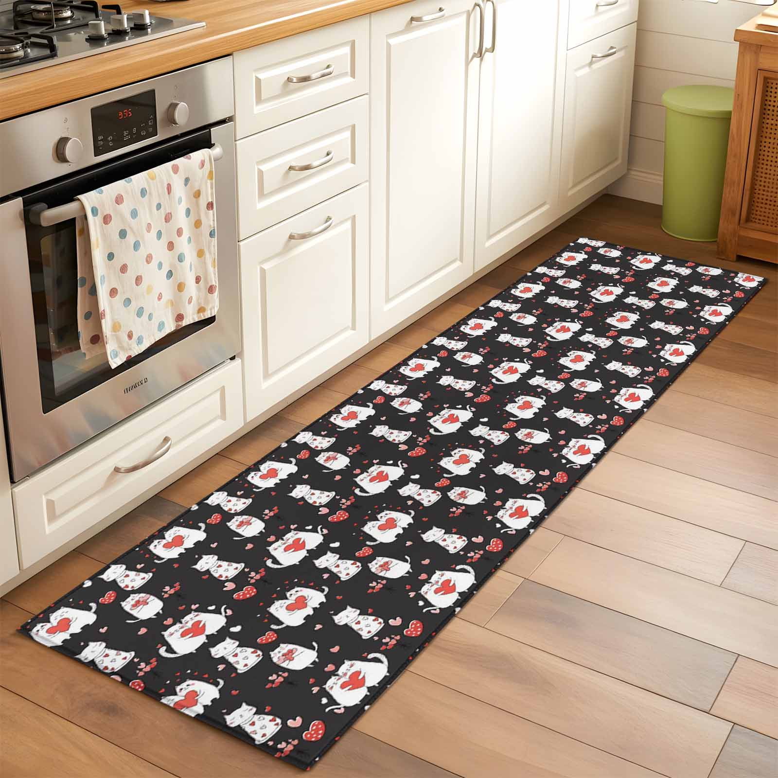 2'x6' Rug Runners for Hallways Kitchen, Valentine's Day Non Slip ...