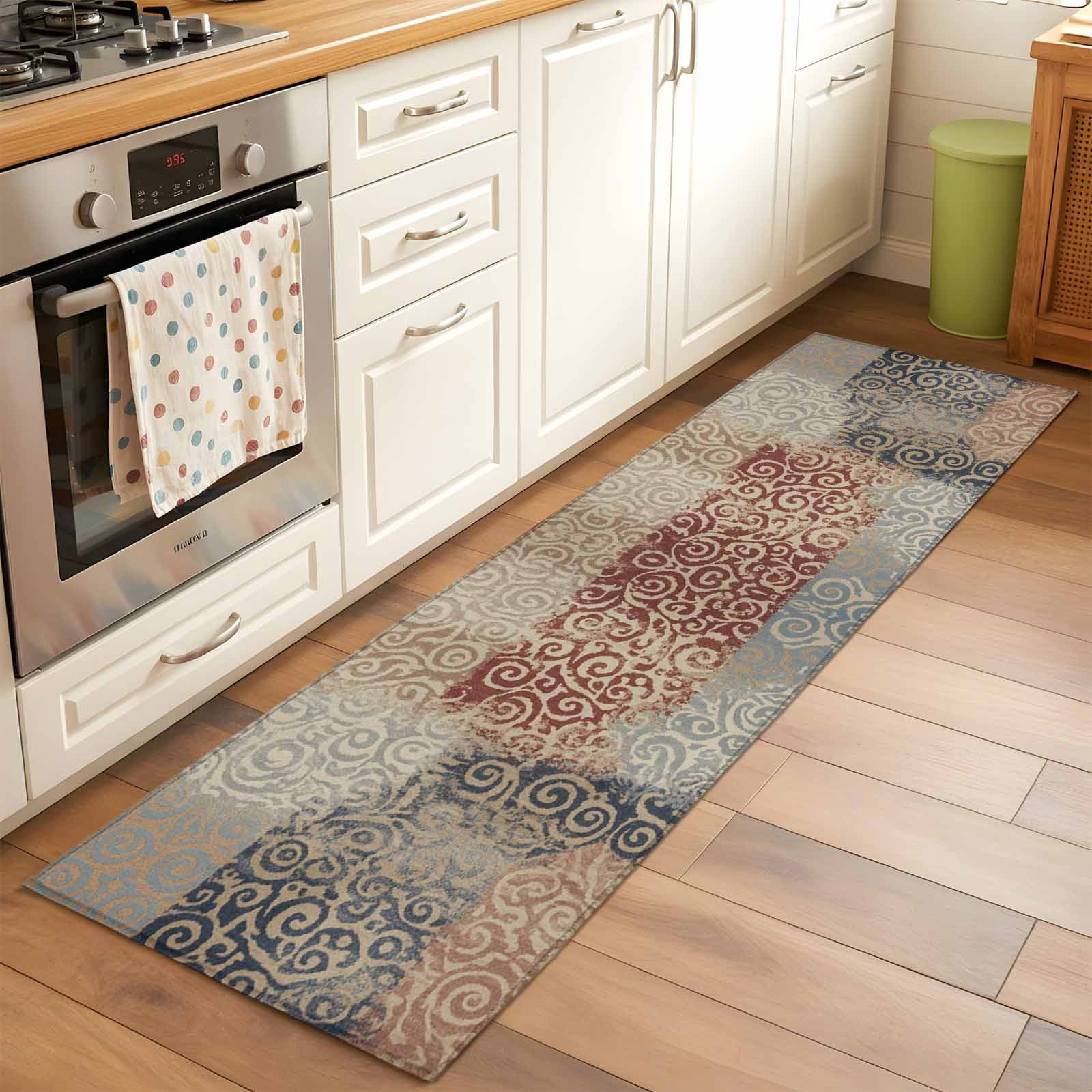 2'x6' Rug Runners for Hallways Kitchen, Vintage Abstract Non Slip ...