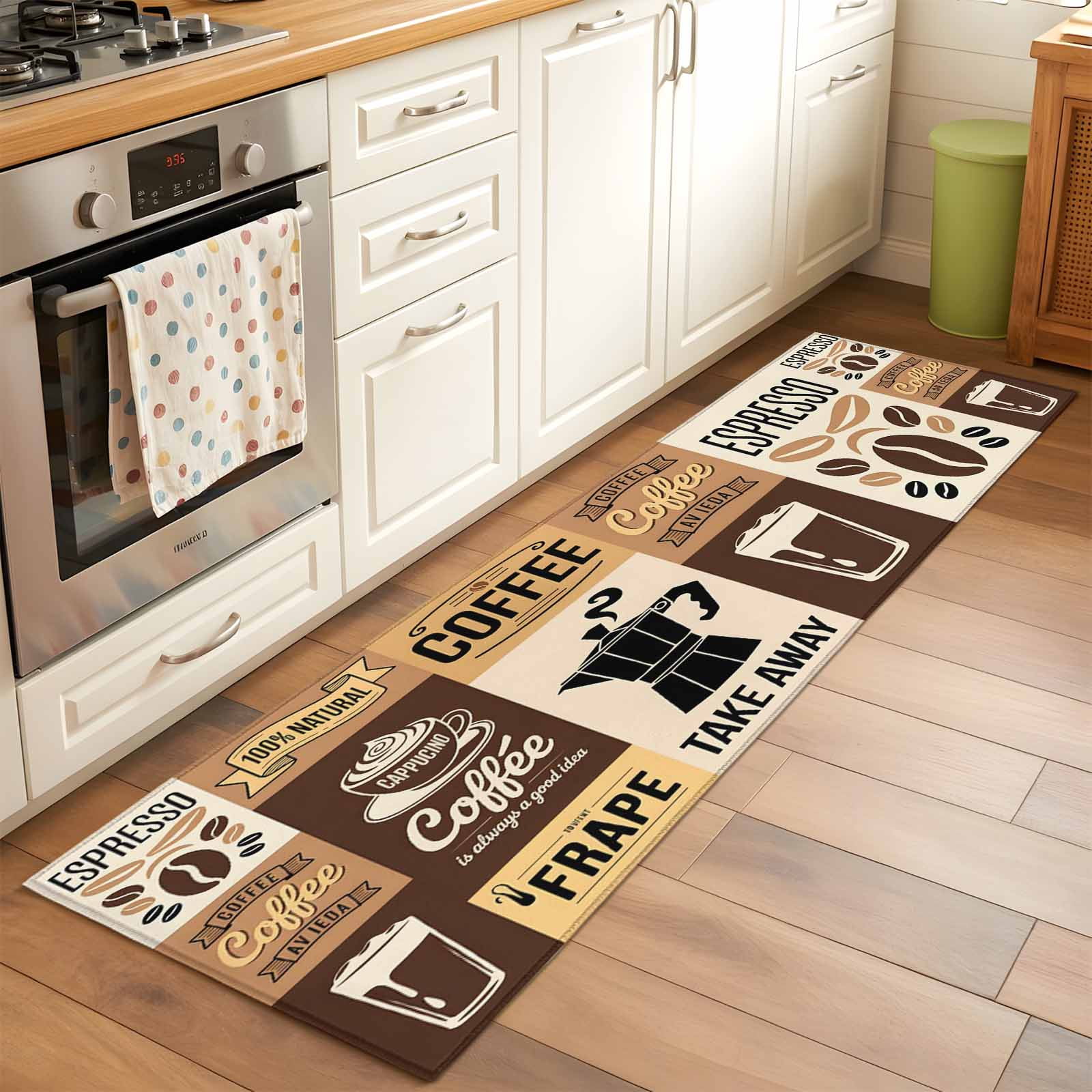 2'x6' Rug Runners for Hallways Kitchen, Vintage Coffee Non Slip ...