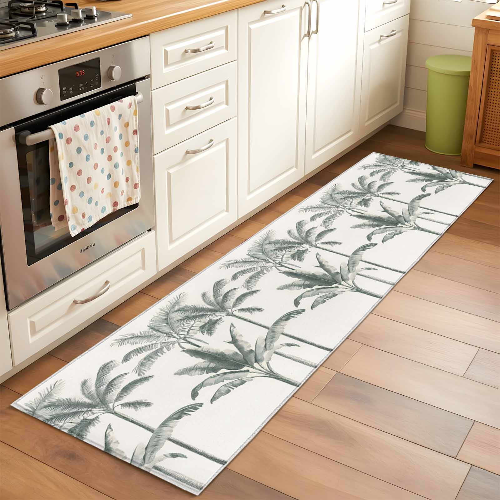 2'x6' Rug Runners for Hallways Kitchen, Vintage Palm Tree Non Slip ...