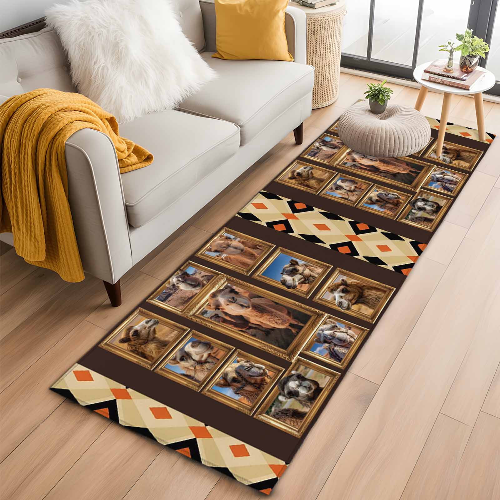 2'x6' Rug Runners for Hallways Kitchen, Wildlife Camels Non Slip ...