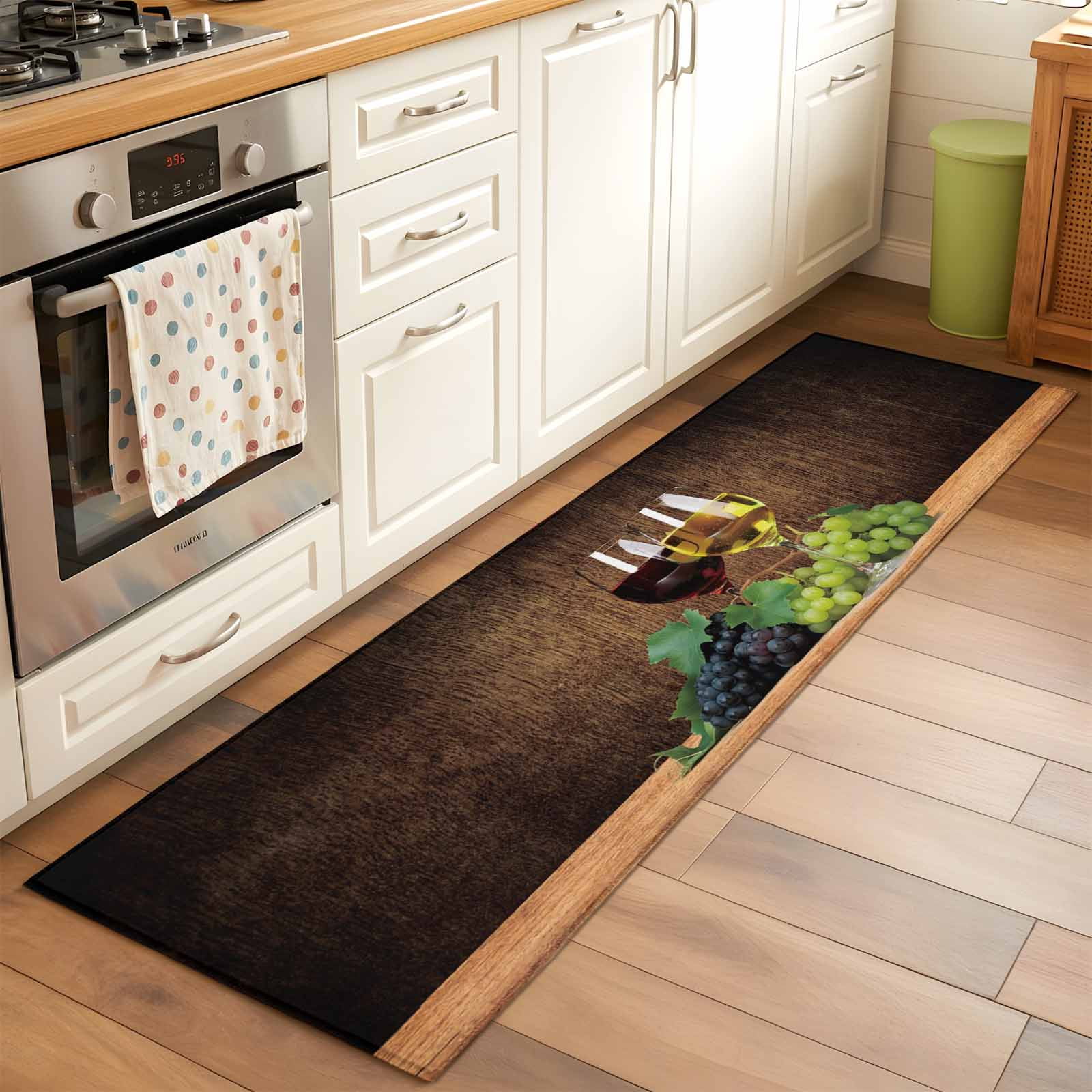 2'x6' Rug Runners for Hallways Kitchen, Wine Non Slip Entryway Beside ...