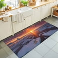 2'x6' Rug Runners for Hallways Kitchen, Yellow Sunset Non Slip Entryway ...