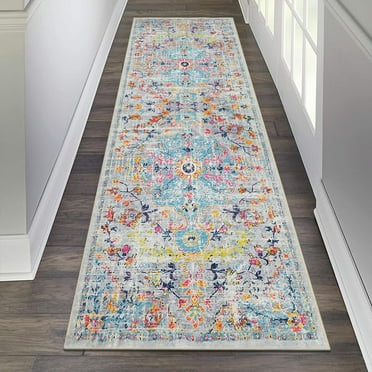 Ileading 2' x 6' Boho Runner Rugs Washable Area Rug Carpet Non Slip ...