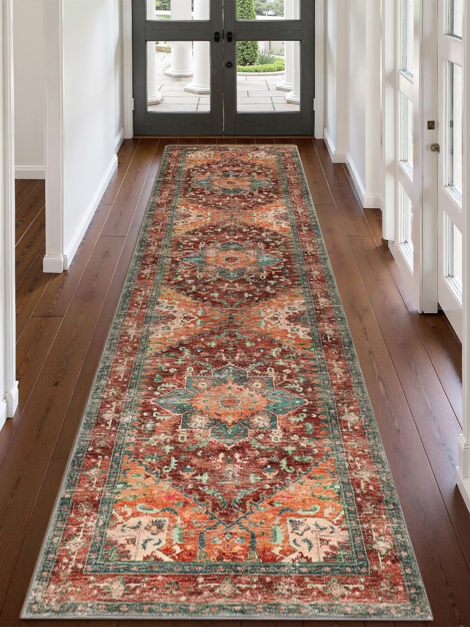 2'x8' Runner Rugs, Yamaziot Vintage Washable Hallway Rug Runner with ...
