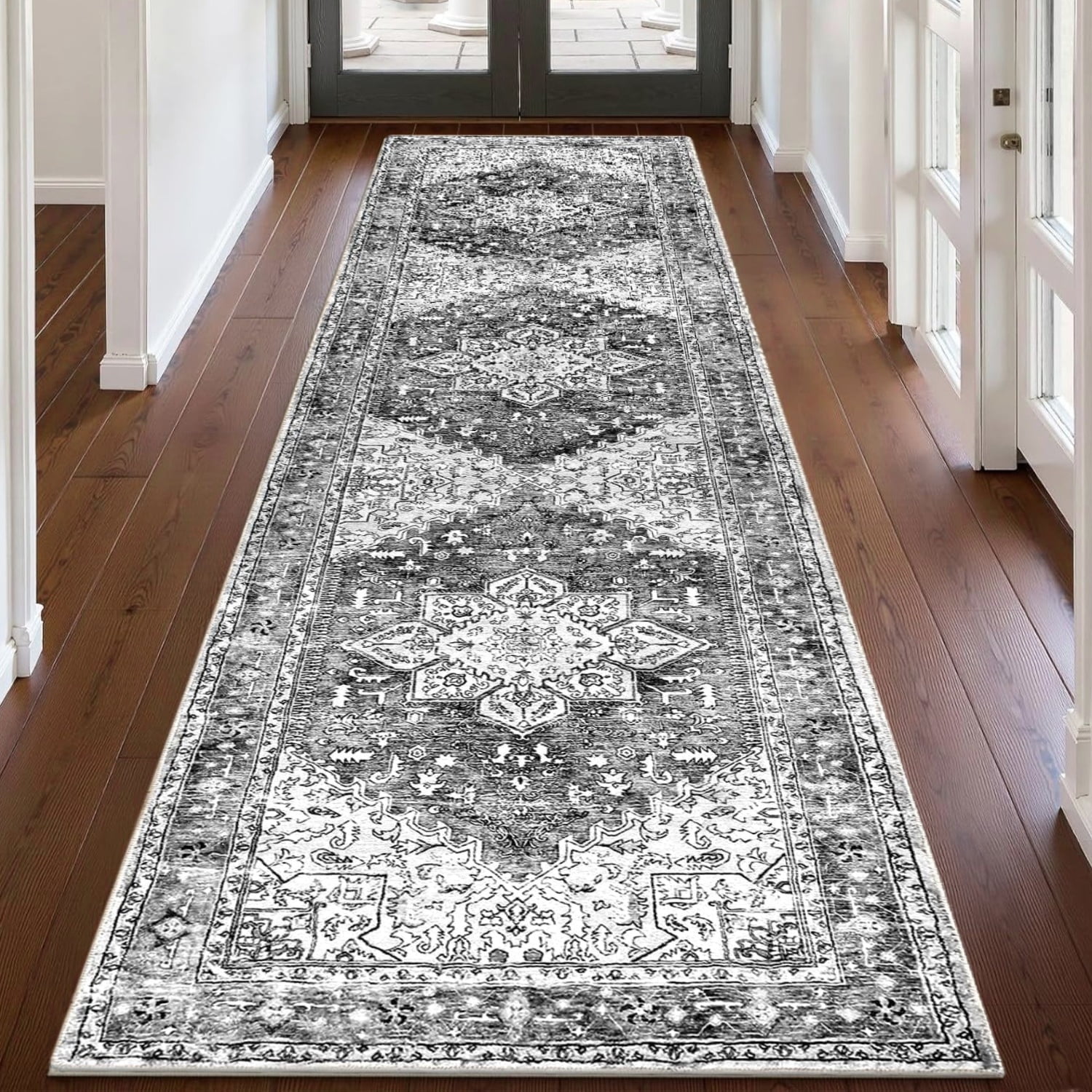 2'x8' Runner Rugs, Yamaziot Vintage Washable Hallway Rug Runner with ...