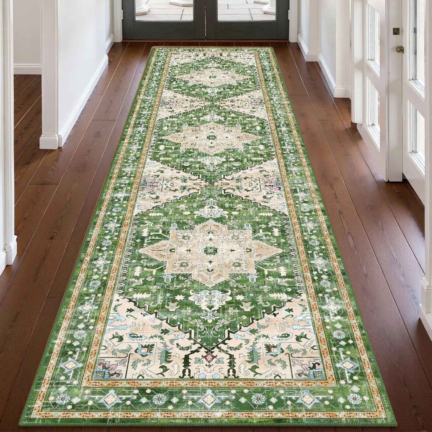 2'x8' Runner Rugs, Yamaziot Vintage Washable Hallway Rug Runner with ...