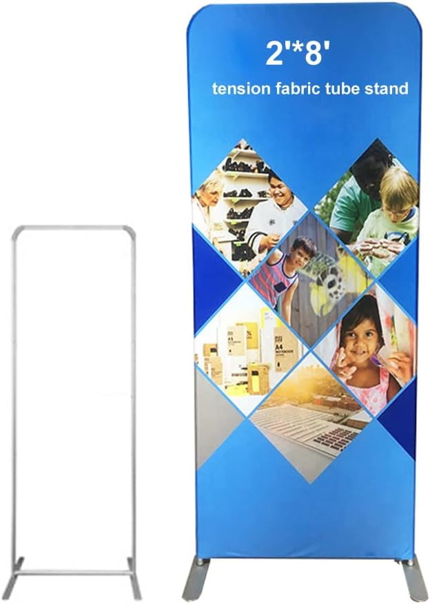 2'x8' Tension Fabric Tube Frame Backdrop Stand with Carrying Bag for ...