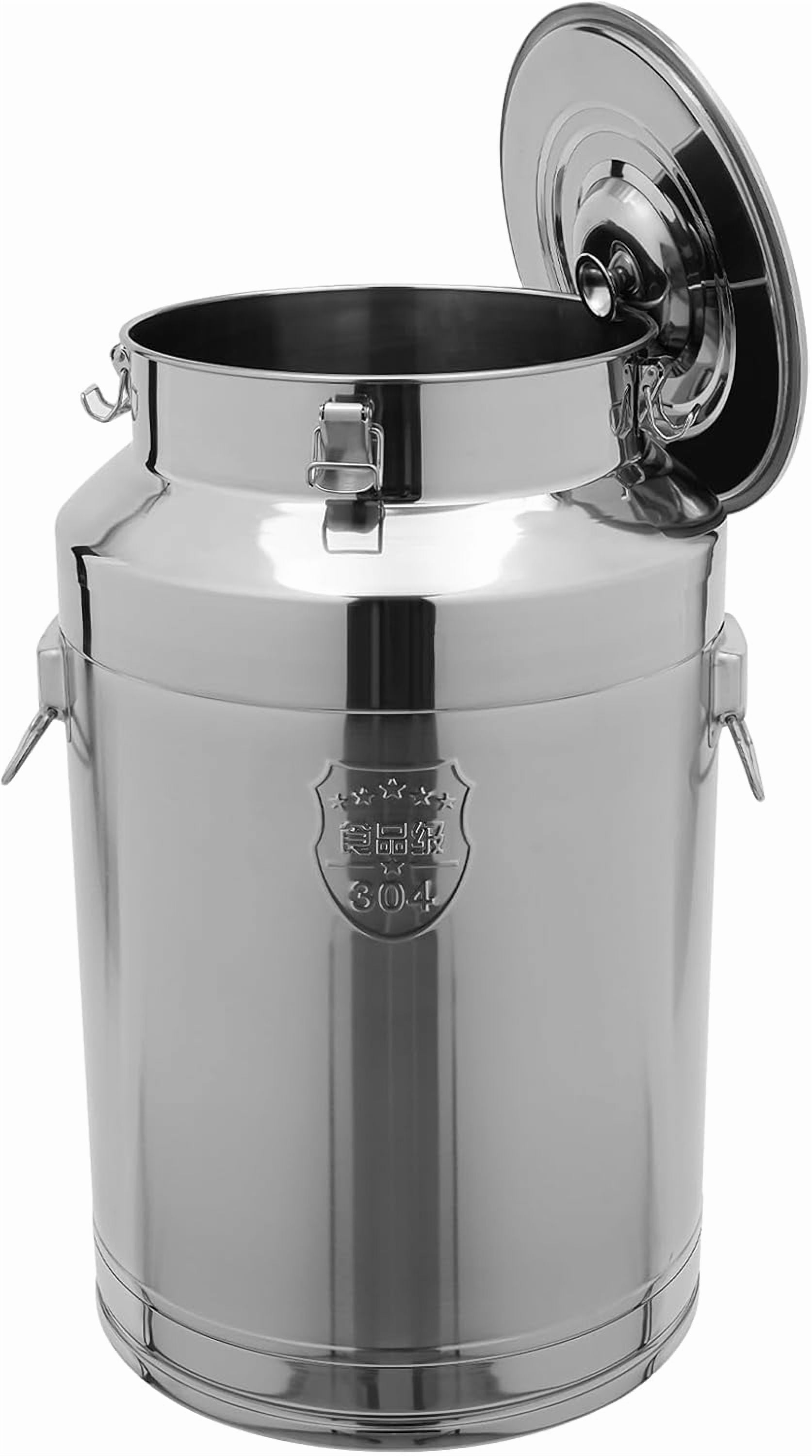 20.08Gal Stainless Steel Milk Transport Cans,304 Stainless Steel Milk ...