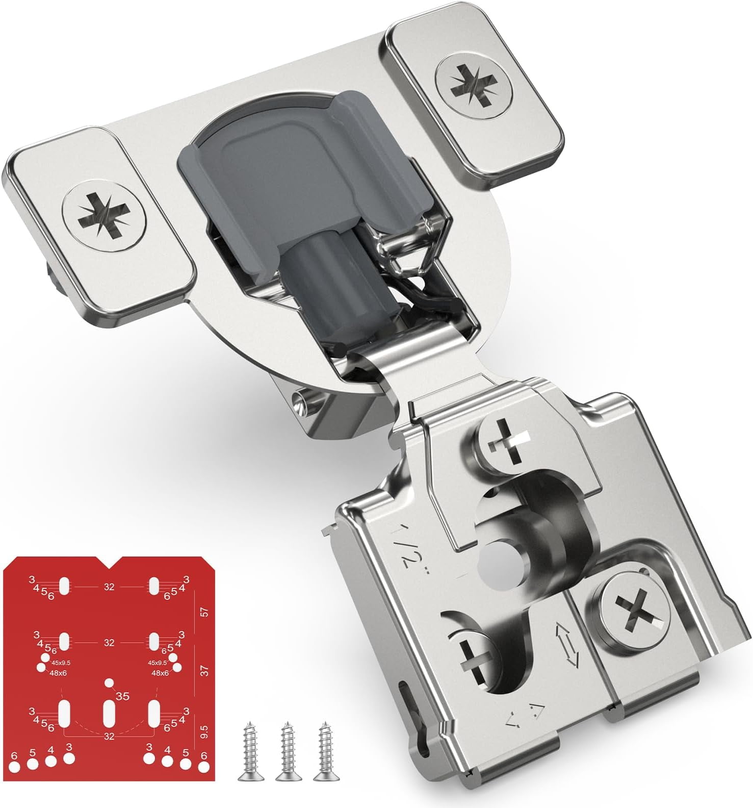 20 1/2" Overlay Soft Close Concealed Hinge for Frame Door, Self Closing ...