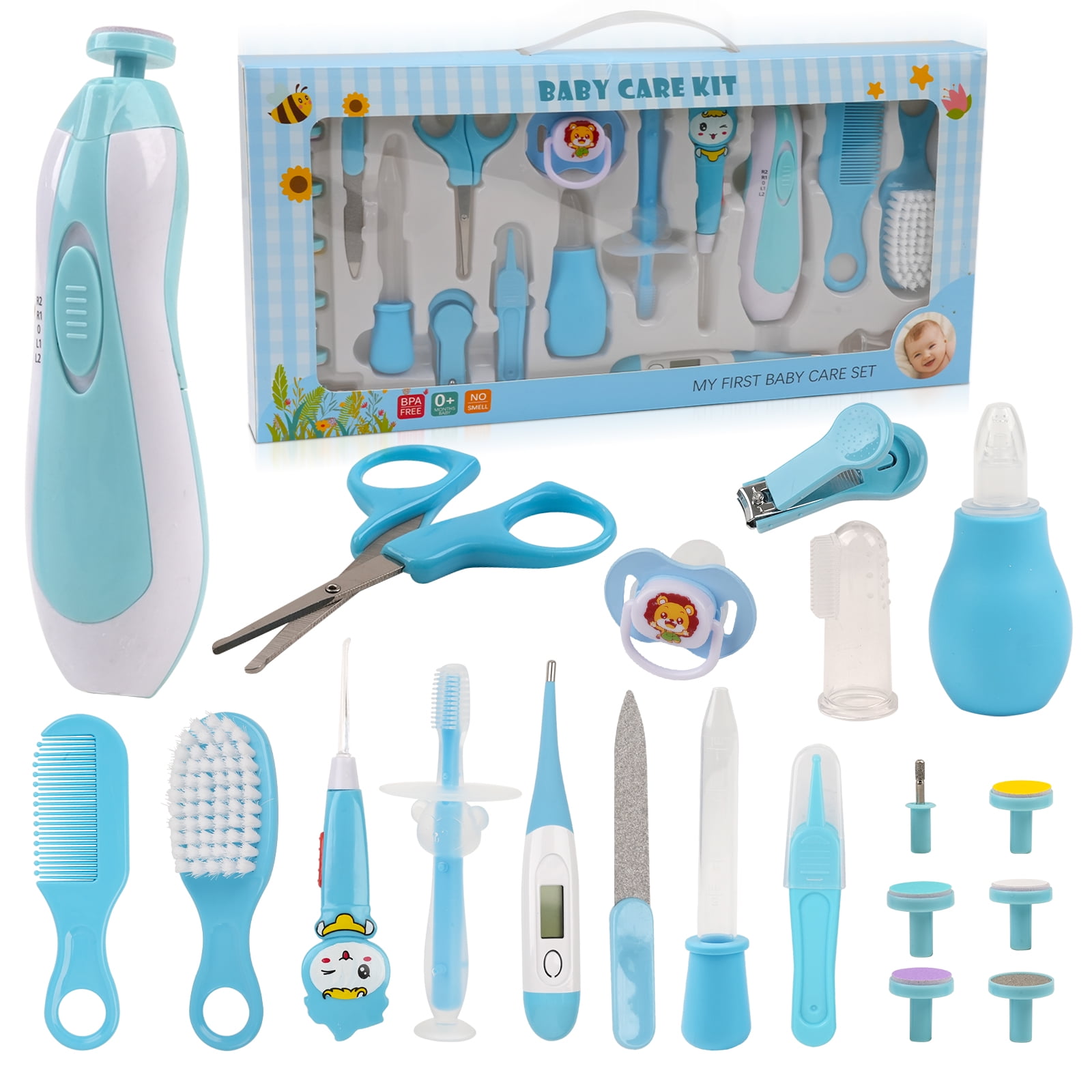 20 in 1 Baby Grooming Kit,Electric Safety Nail Trimmer Baby Nursery Kit ...