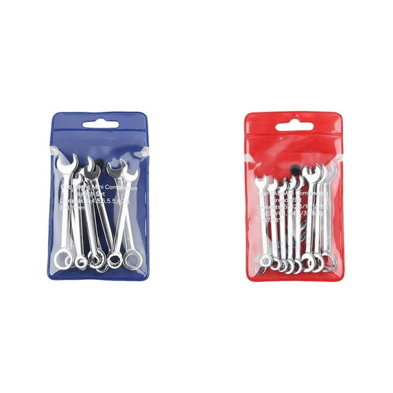 20/10 Pcs Mini Wrenches Set, Thin Metric SAE Combination Wrenches Set Box and OpenEnd Wrenches ...