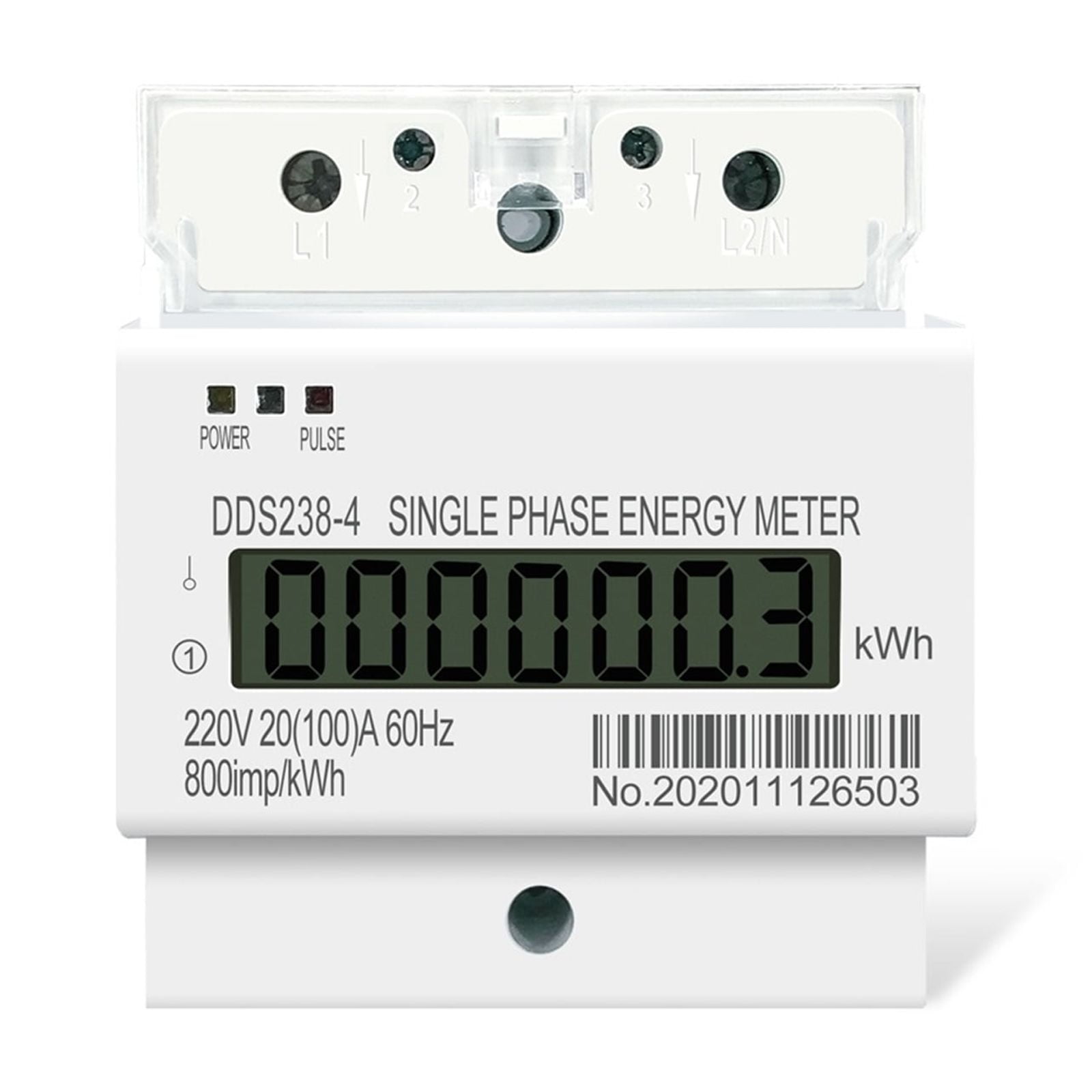 20(100)A 60HZ Single Phase Din Rail KWH Watt Hour Din-rail Energy Meter ... 20(100)A 60HZ Single Phase Din Rail KWH Watt Hour Din-rail Energy Meter ...