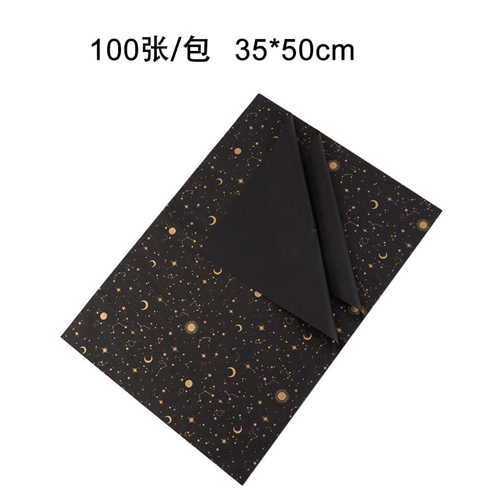 20/100 Sheets Starry Sky Tissue Paper Stars Moon Constellations Pattern ...
