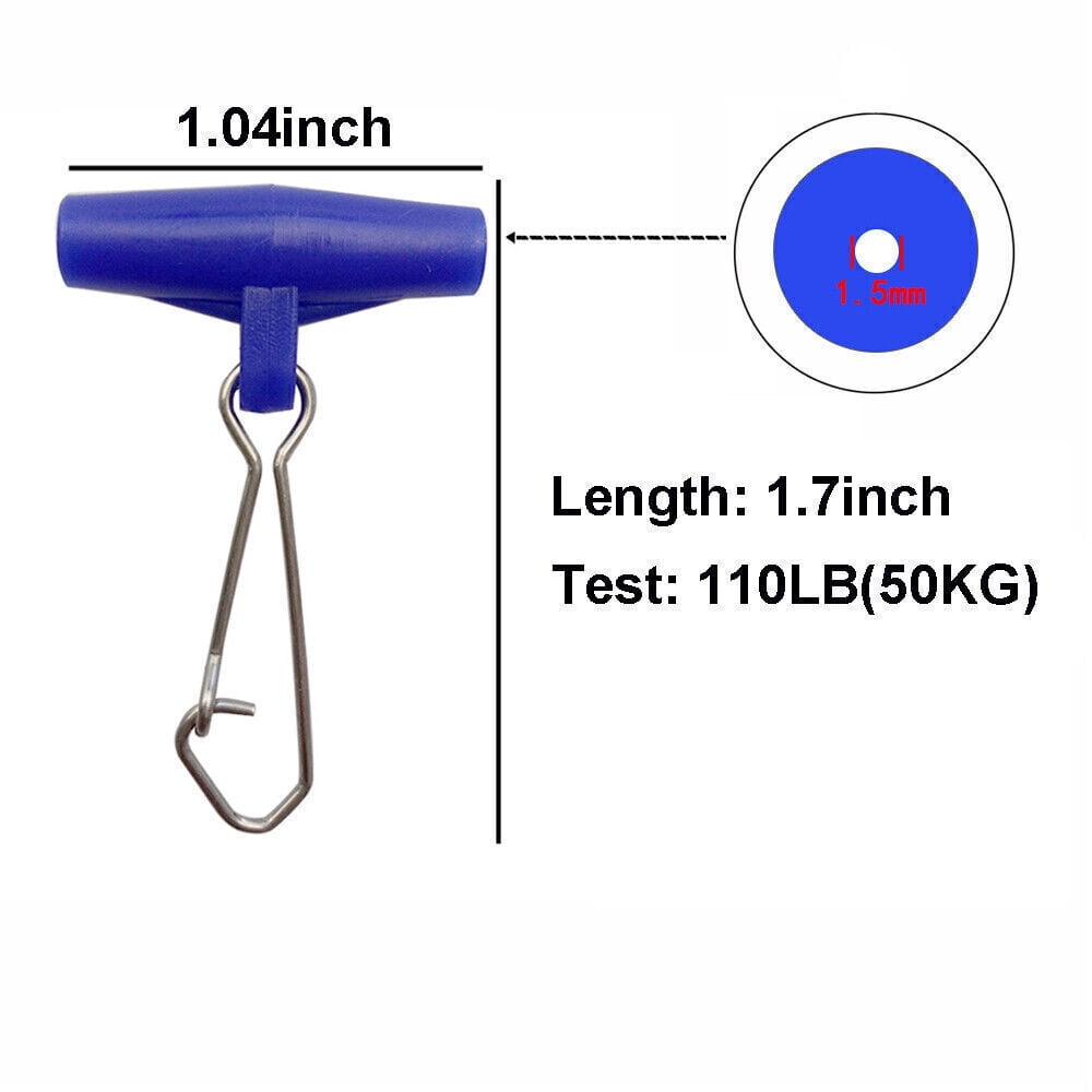 20-100PCS Fishing Line Sinker Slide with Snap High-Strength Fishing ...