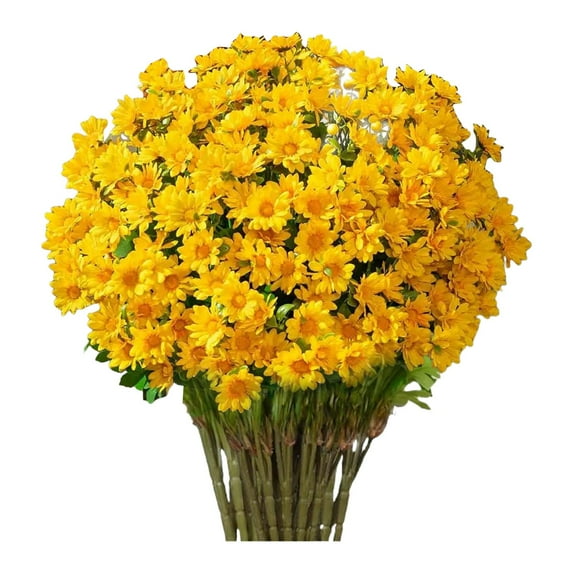 20/10PCS Artificial Sunset Mums, Artificial Fall Mums Flower, Autumn ...
