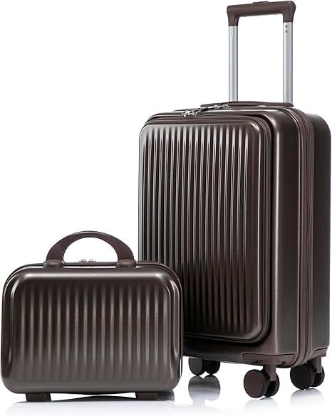 20/14 Inch Hardside Luggage, Lightweight Durable Suitcases with Spinner ...