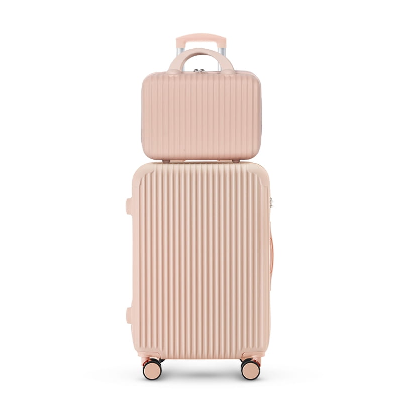 20" & 14" PC ABS Hardshell Carry on Luggage Set with Combination Lock ...