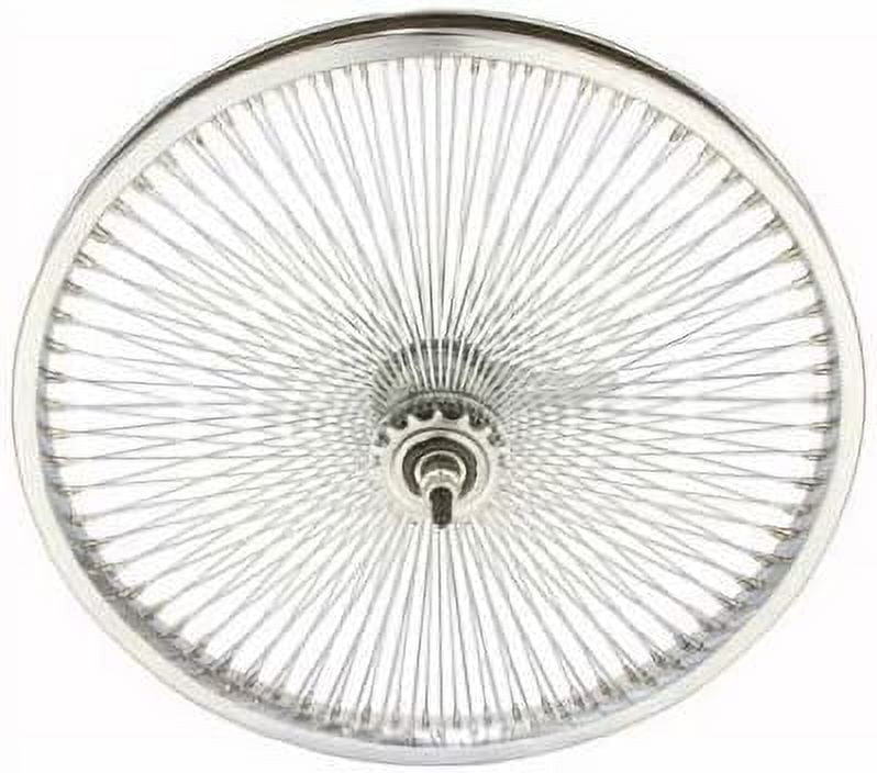 20" 144 Spoke Coaster Wheel 14G Chrome. Bicycle Wheel, Bike Wheel, Bike ...