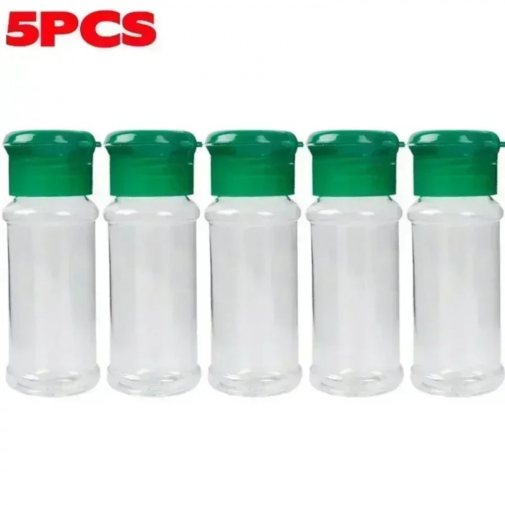 20/1PCS Clear Plastic Spice Bottle Salt Pepper Shaker Seasoning Jars ...