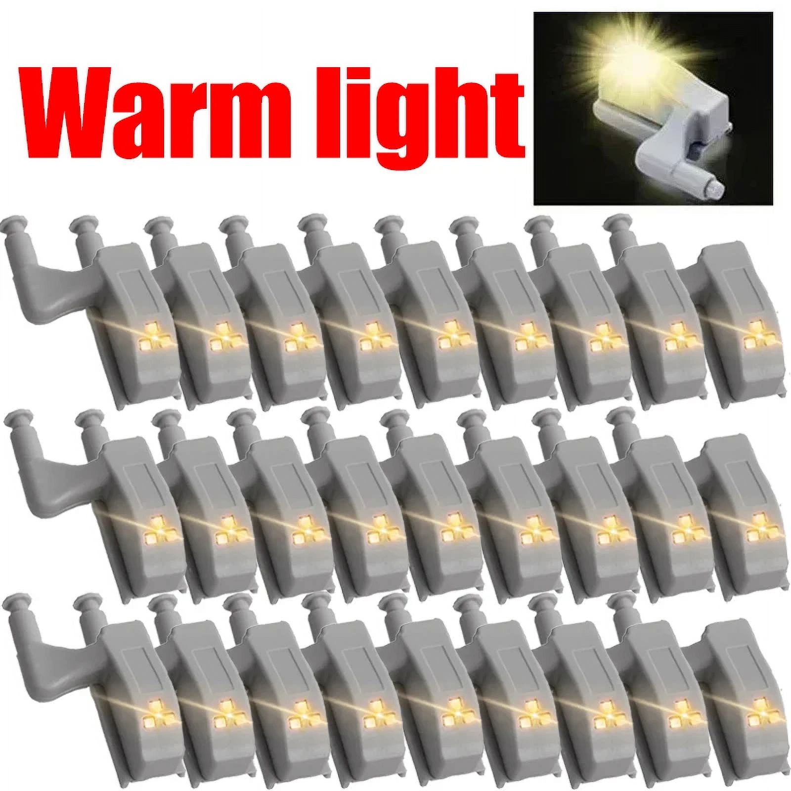 20/1PCS LED Inner Hinge Lamp Under Cabinet Light Universal Wardrobe ...