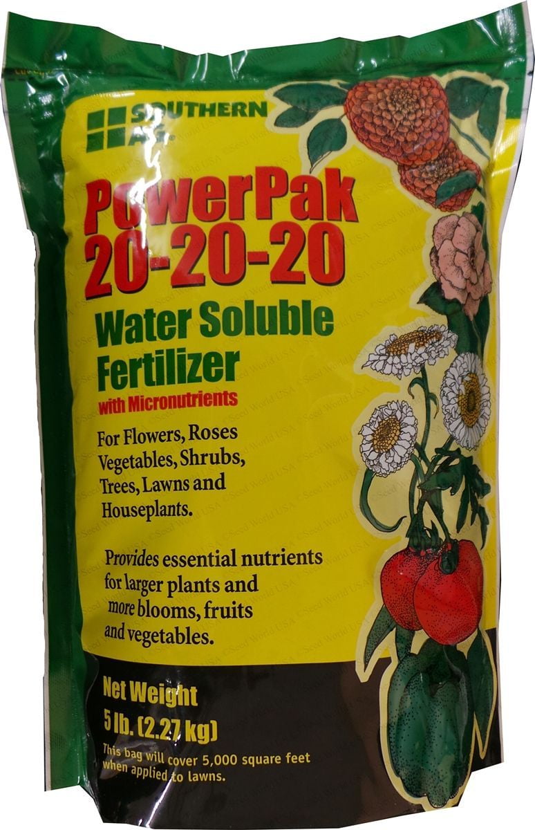 20-20-20 Powerpak Water Soluble Fertilizer - 5 Lbs. - Walmart.com