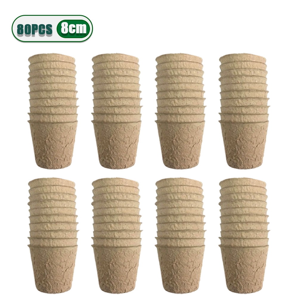 20-200PCS 3.15 Inch Peat Pots for Seedling Outdoor Garden Germination ...