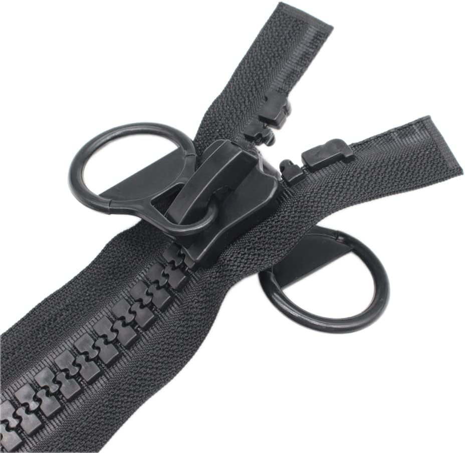 #20 200cm Super Large Plastic Zipper Double Sliders Double Sided Puller ...