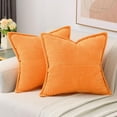20×20Inch Decorative Throw Pillow Cover Set, Soft Corduroy Fabric ...