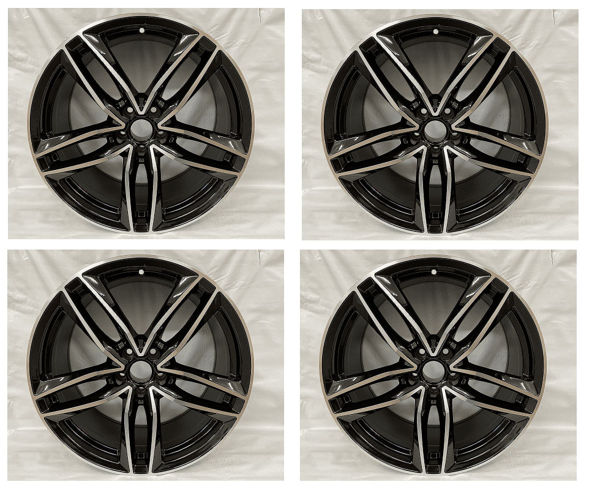 20" 20X9 BLACK WHEELS RIMS 5X112 +35MM AUDI A4 S4 A6 Q5 S5 A5 S6 ATLAS ...