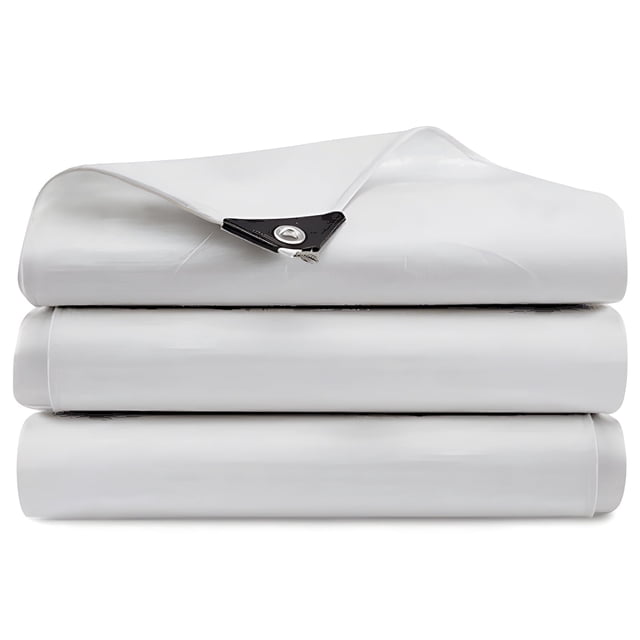 20*20ft Heavy Duty 20 Mil Tarp Cover White Poly Tarpaulin Tarpaulin ...