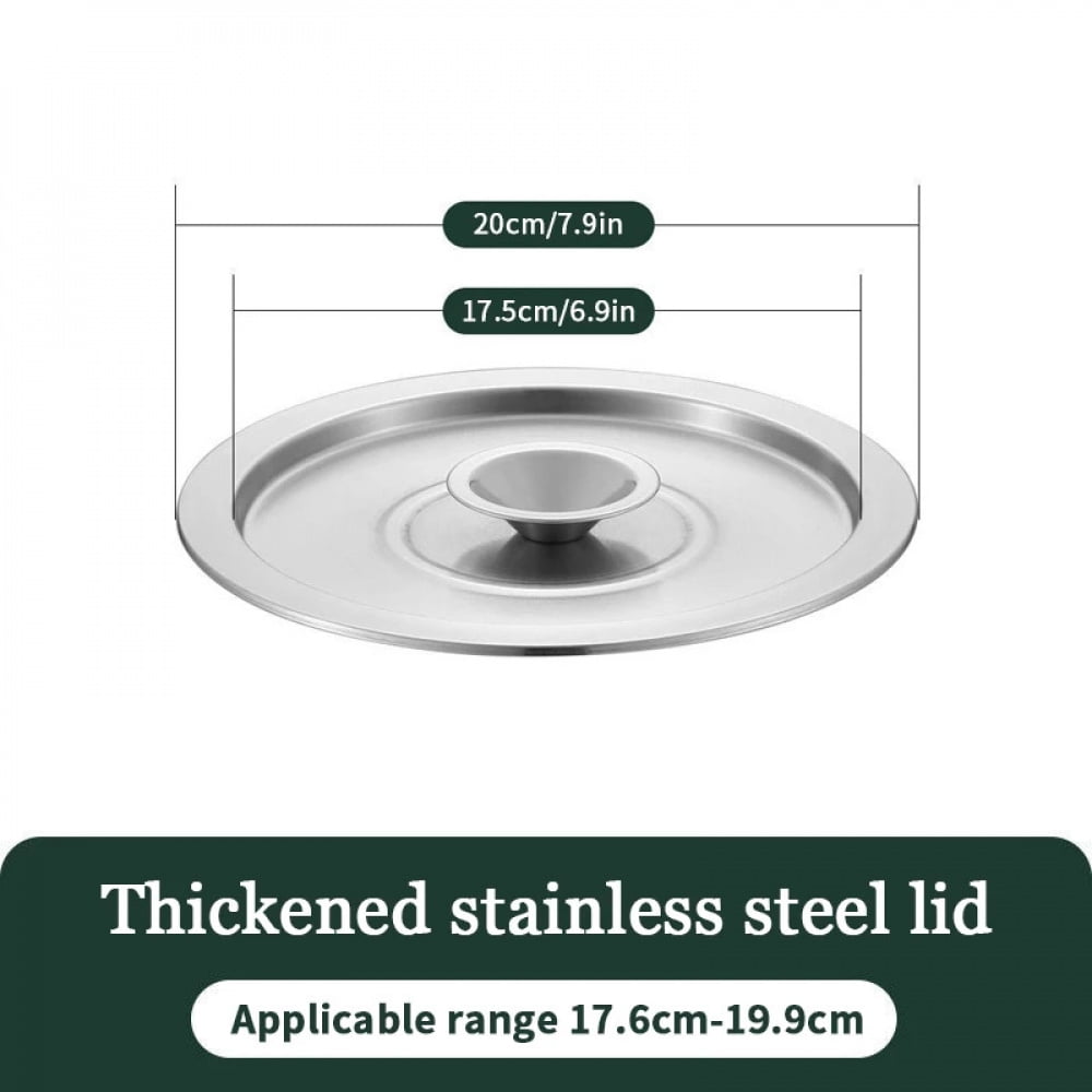 20/22/24cm Cookware Lid Cooking Pot Cover Wok Cover Frying Pan Lid Flat ...
