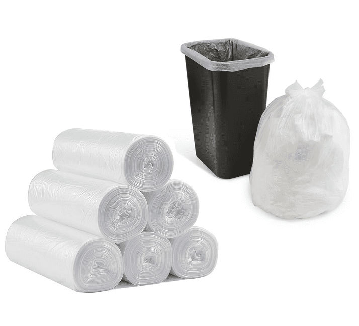 20-22 Gallon 14/Mic Clear Can Liners 30"x36" Tall Trash Bags for ...