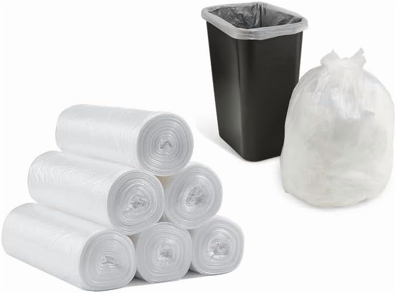 20-22 Gallon 14 Mic Clear Can Liners 30"x36" Tall Trash Bags for ...