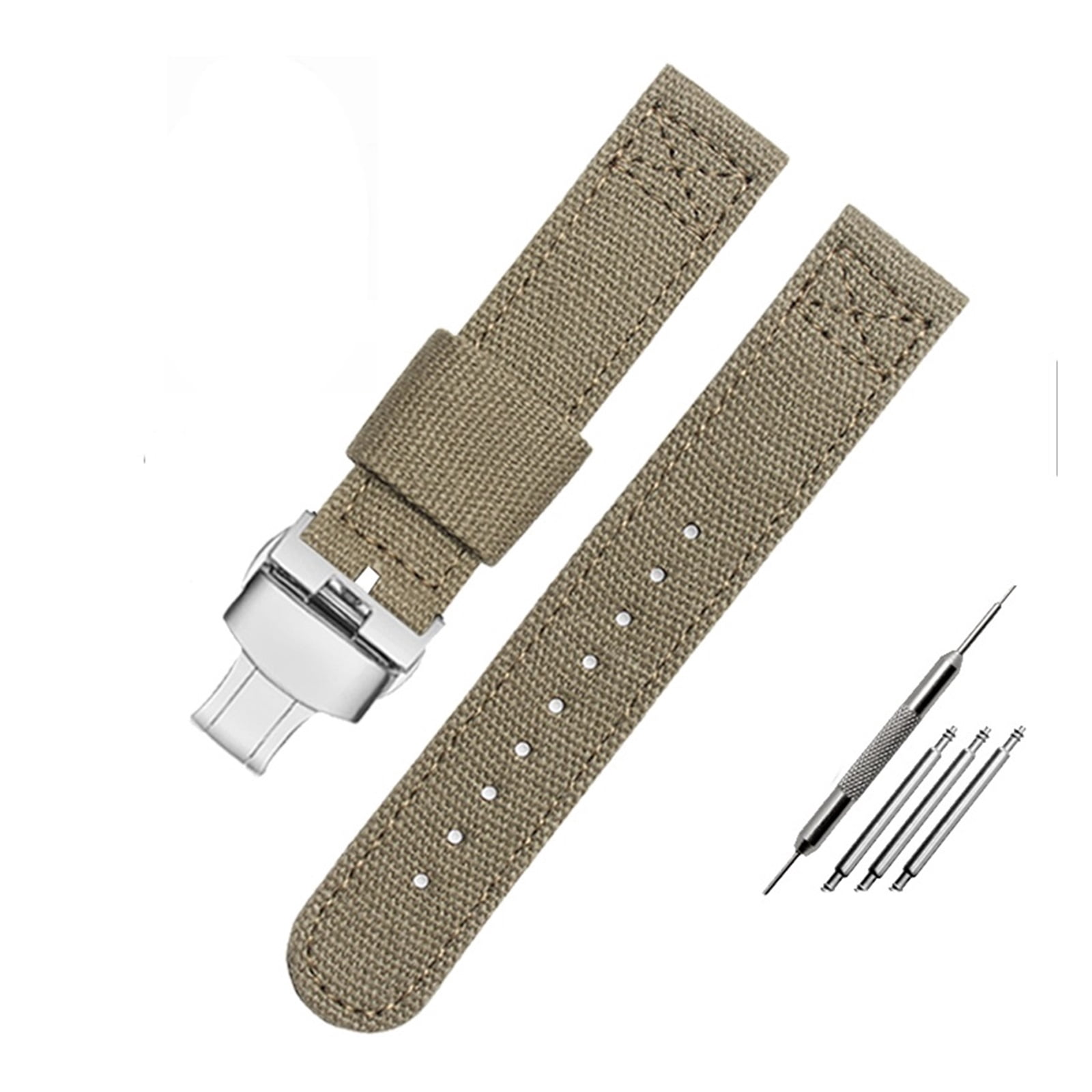 20 22mm Nylon Canvas Watch Strap Fit For Citizen Fit For Seiko/5 Watch ...