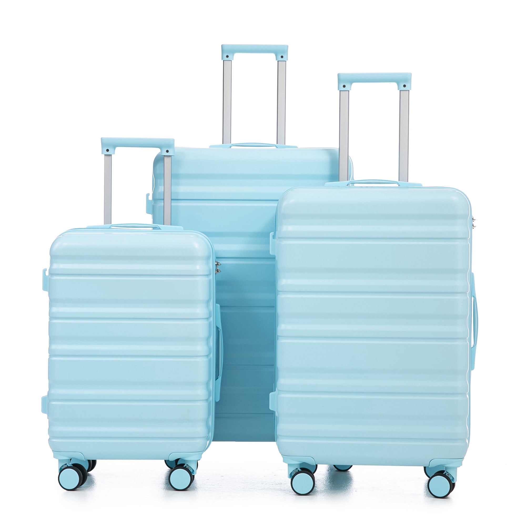 20"/24"/28" 3 pcs/set in ABS Spinner Wheel Luggage, Carry on Suitcase ...