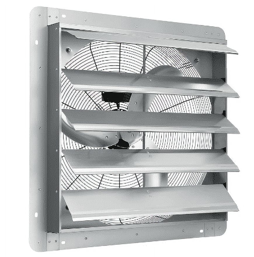 20"/24" Shutter Exhaust Fan, Aluminum Wall Mounted Shutter Exhaust Fan ...