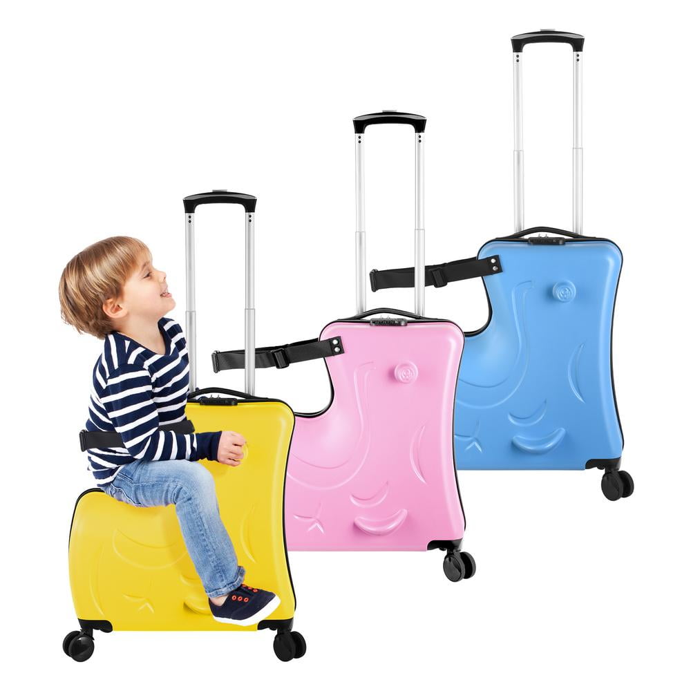 20/24inch Kids Ride on Luggage Toddler Luggage Seat,Rolling Luggage ...
