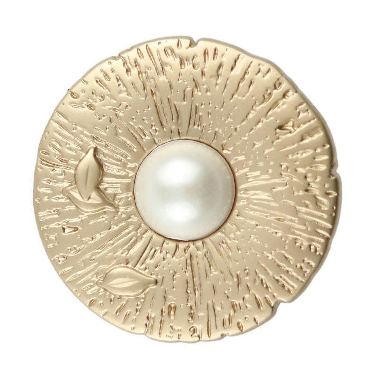 20/25/30mm 10PCS Gold Large Round Pearl Buttons for Sewing Pearl ...