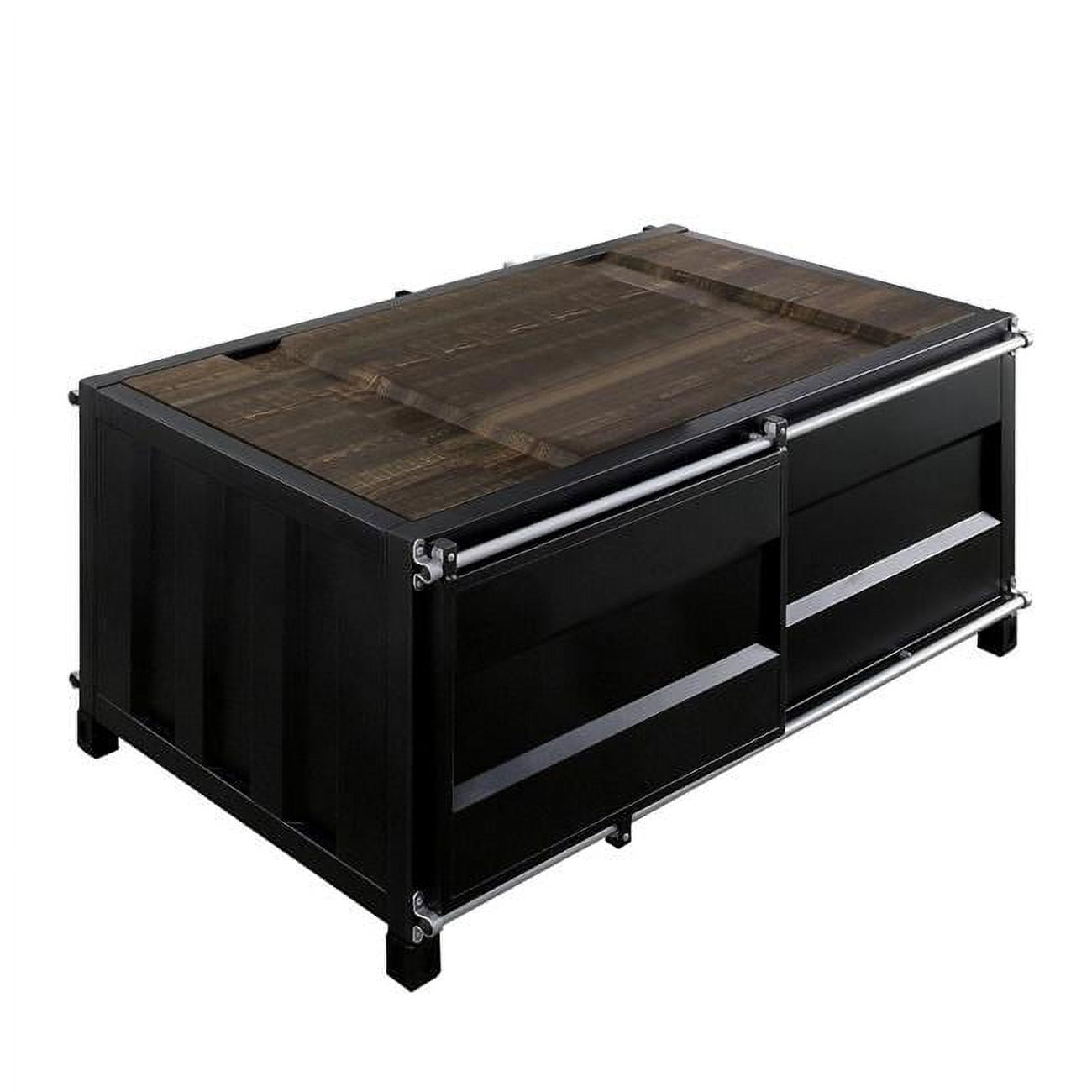 20.25 x 28.38 x 47.25 in. Container Style Coffee Table with Sliding ...