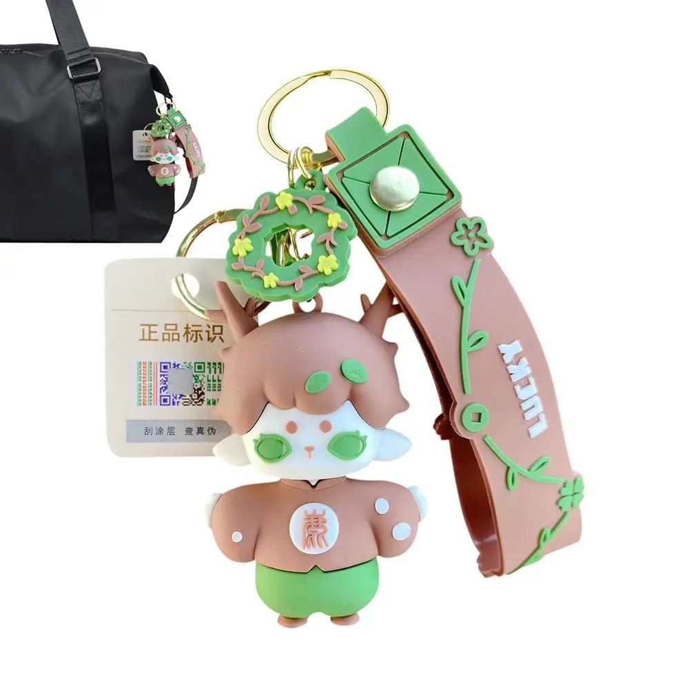 Cartoon Keychains For Backpack Portable Bag Pendant Bag Charm Keyring ...