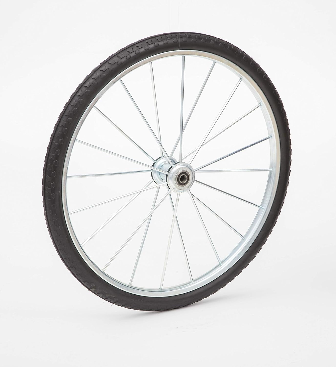 20" to 26" Flat Free Wheels | Heavy Duty Metal Spoke Wheels | 4" Hub, 5 ...