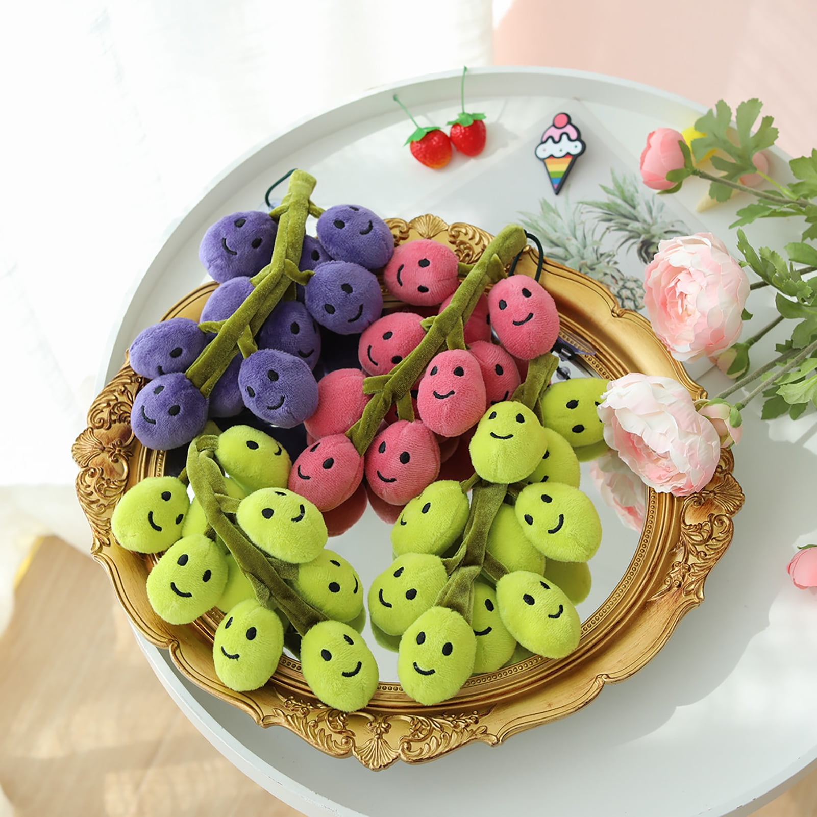 20/26CM Grape Plush Toy Simulation Lifelike Doll Stuffed Soft Toys ...