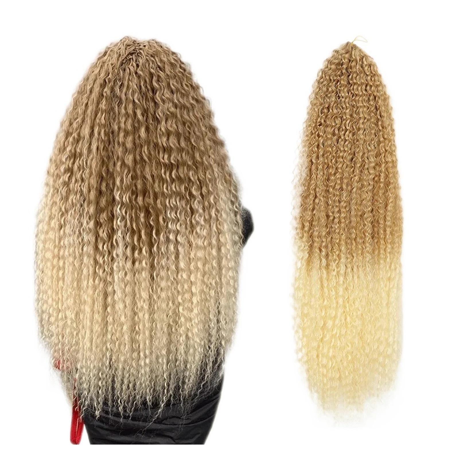 20-28 Inches Braided Hair Curly Hook Braid - Walmart.com