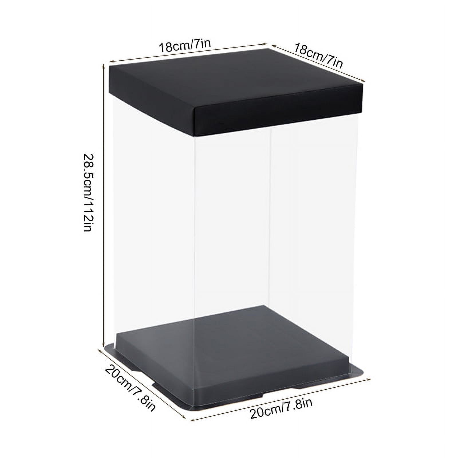 20/28cm Transparent Gift Boxes Artificial Rose Flower Bear Packaging ...