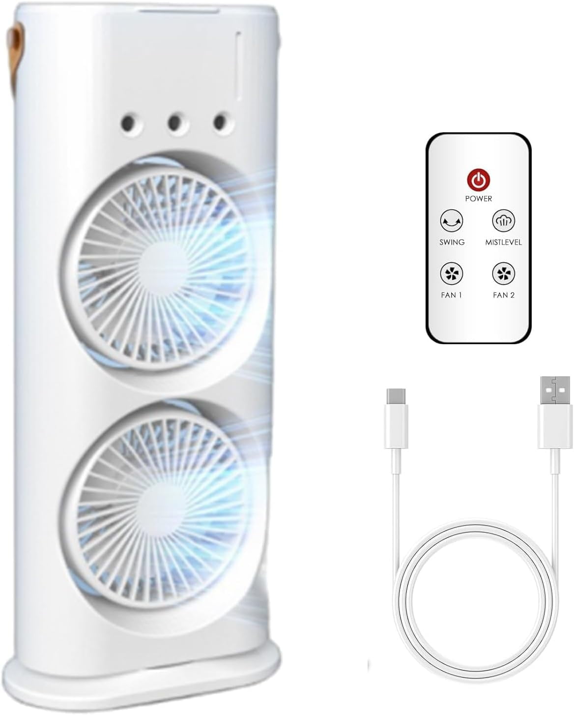 20.29 Fl Oz Double-Ended Spray Fans, Portable Misting Fan, Mist Cooling ...