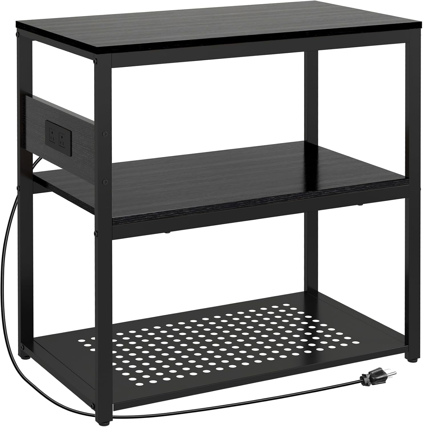 20-29 Gallon Fish Tank Stand with Power Outlets, 3-Tier Metal Aquarium ...
